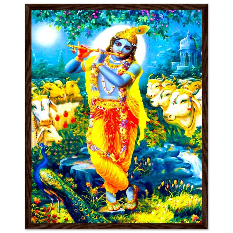 Krishna 16x20 Artwork Spiritual Deities Ascended Masters Religious ...