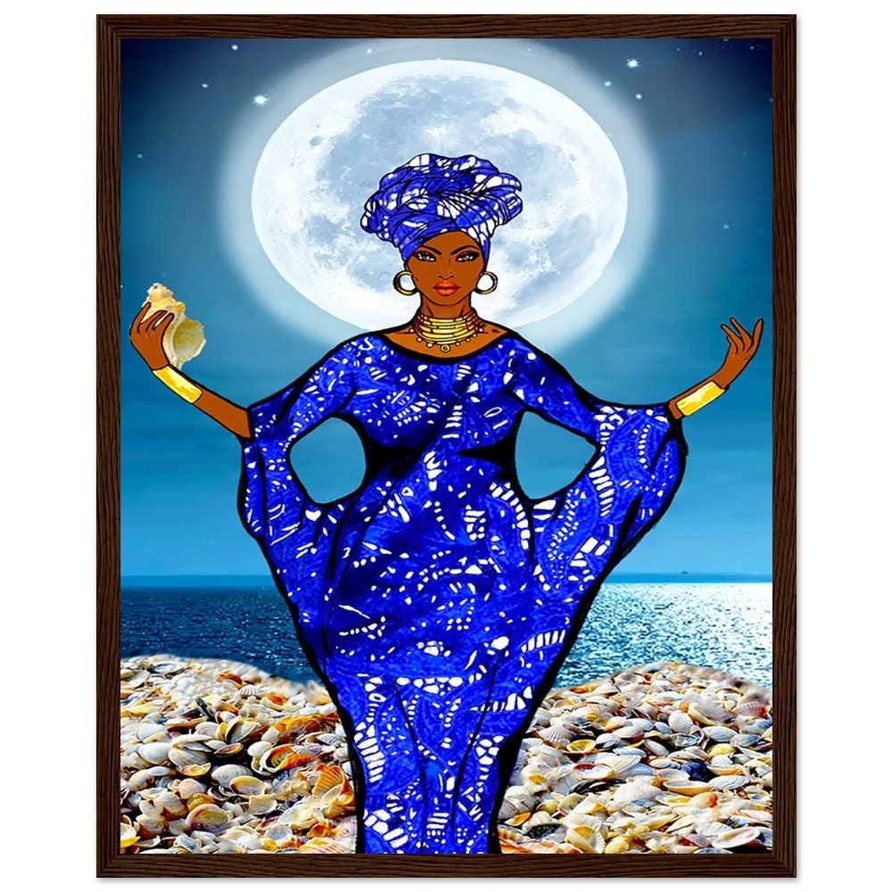 Yemaya 16x20 Artwork Spiritual Deities Goddess Yoruba Religious Wall ...