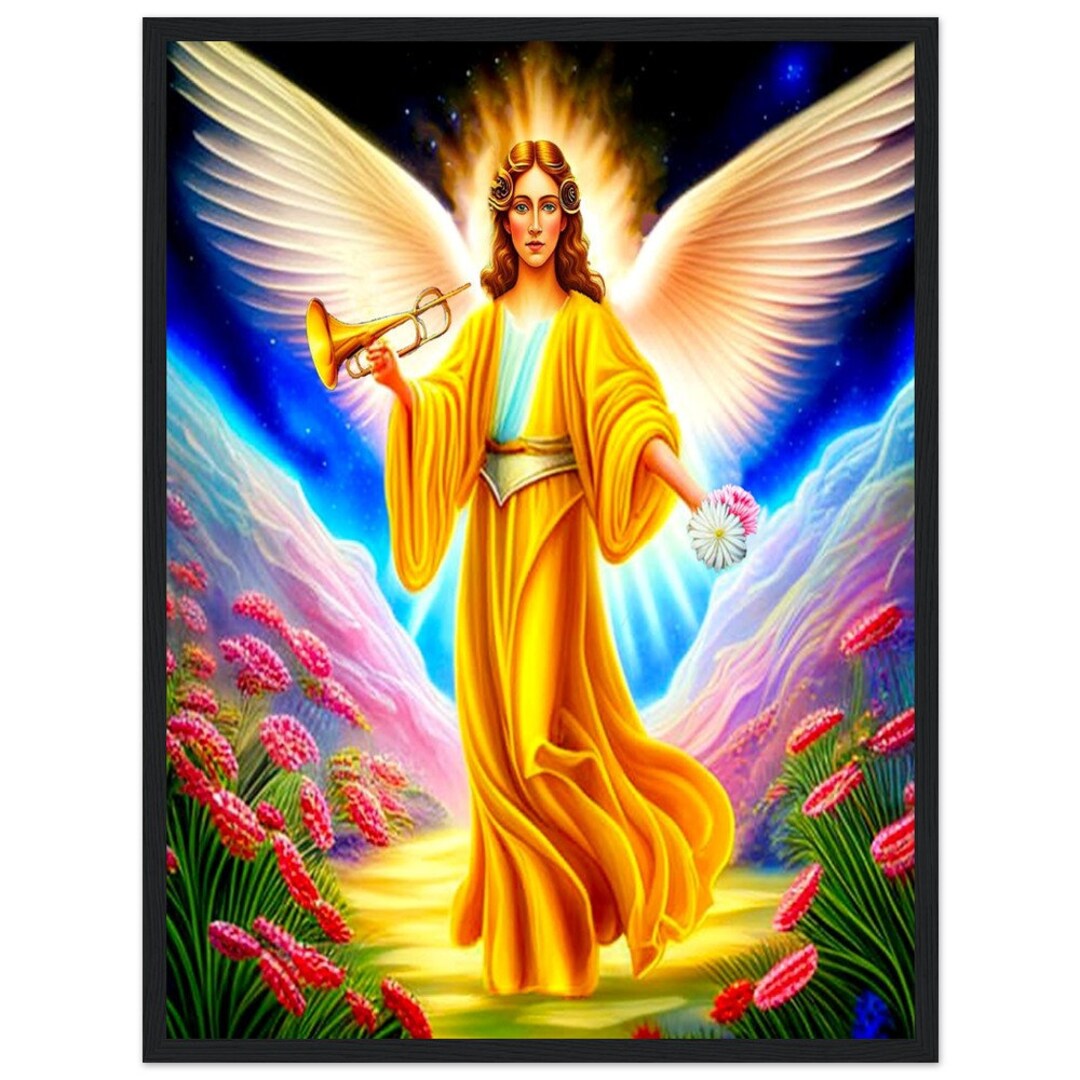 Archangel Gabriel 18x24 Artwork Spiritual Deities Religious Angel Wall ...
