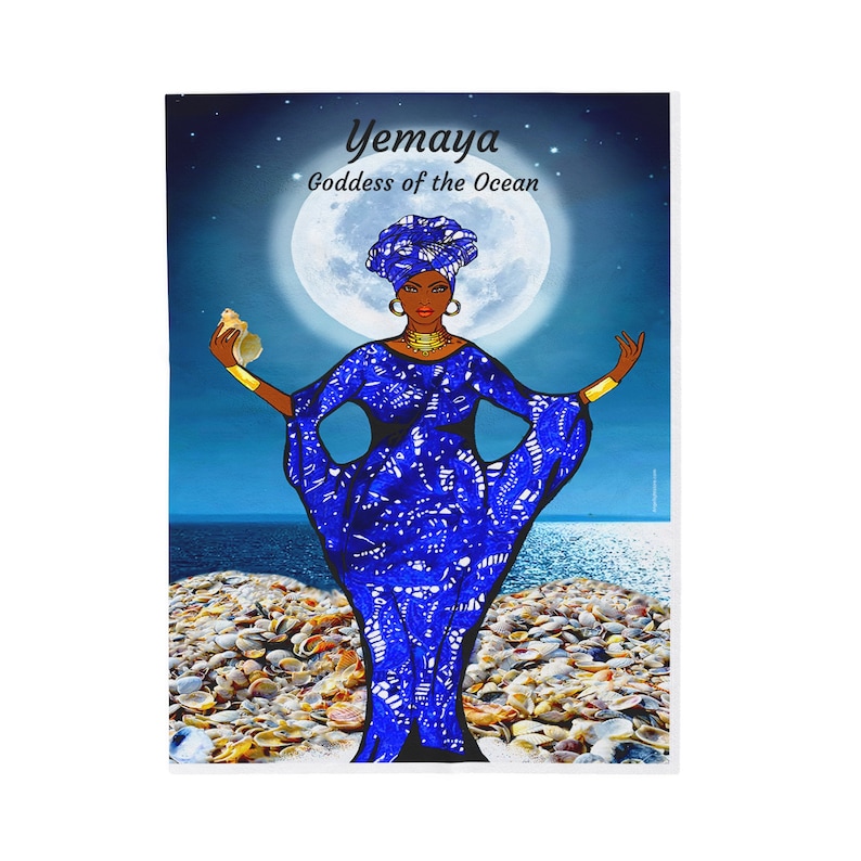 Yemaya Blanket Wall Art Tapestry Picture Wall Hanging Art Print Home ...