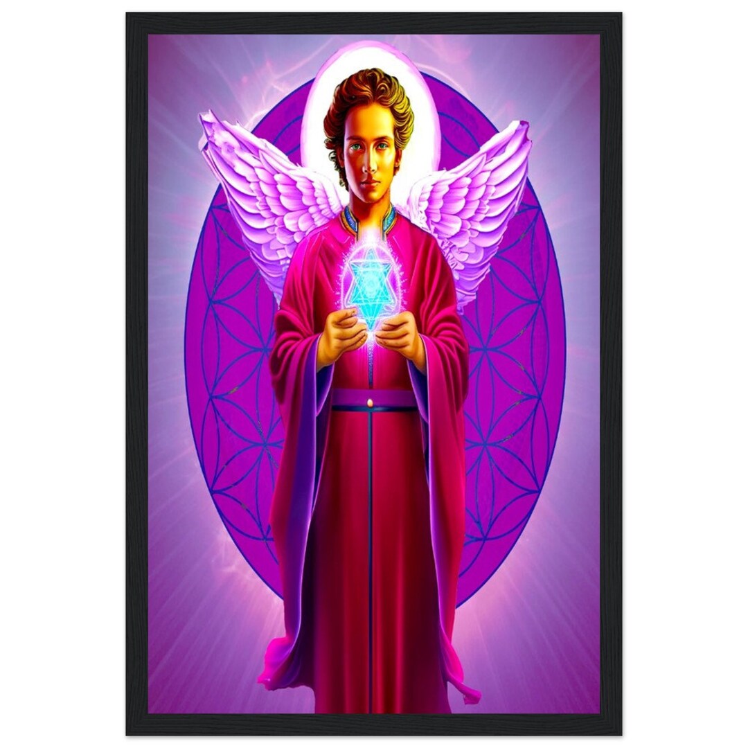 Archangel Metatron 12x18 Artwork Spiritual Deities Religious Angel Wall ...