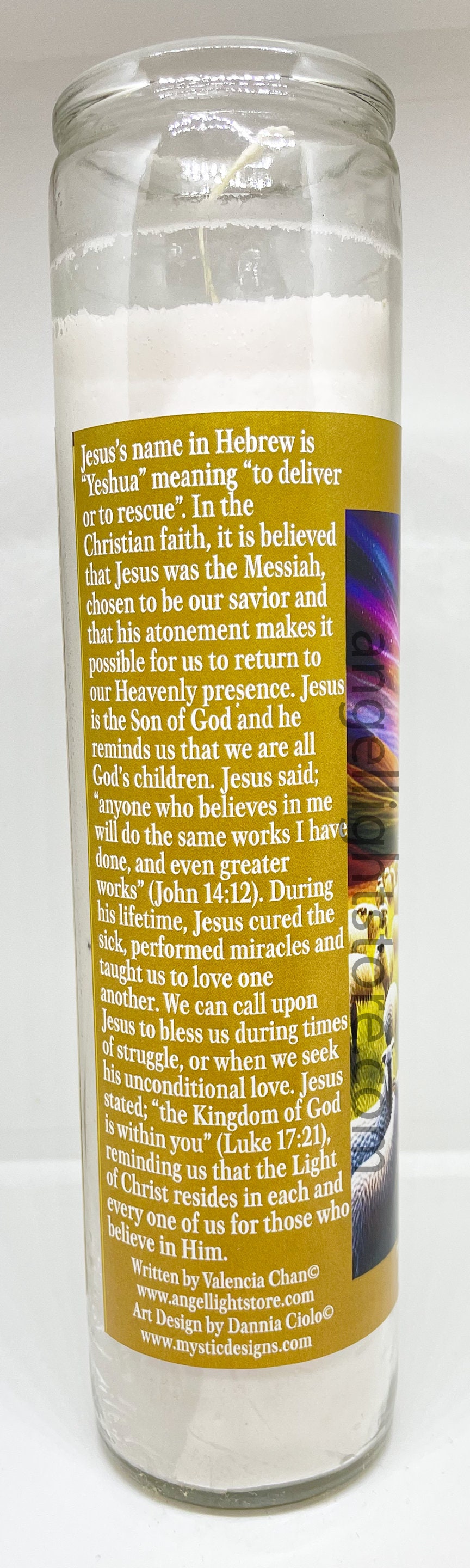 Jesus Candle Messiah Son of God Religion Item Christ Church Gift Savior ...
