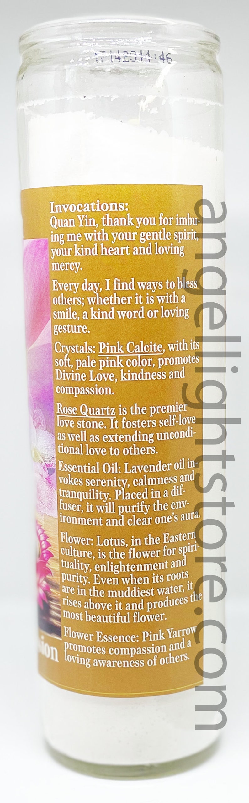 Quan Yin Candle Goddess of Compassion Mercy Item Chinese Deity Asian ...