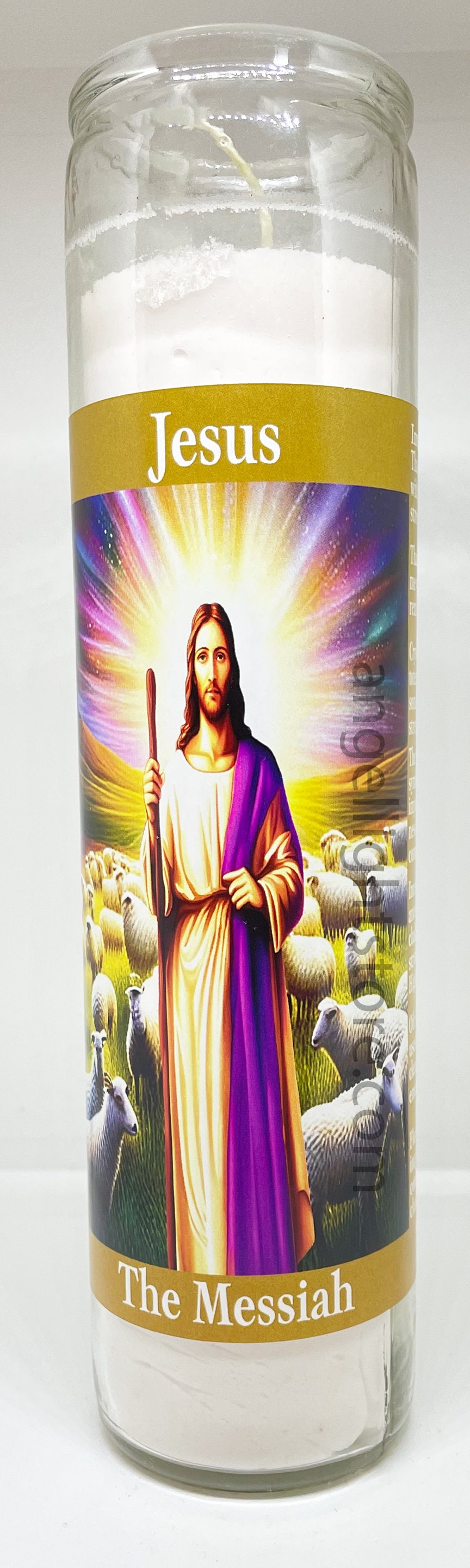 Jesus Candle Messiah Son of God Religion Item Christ Church Gift Savior ...