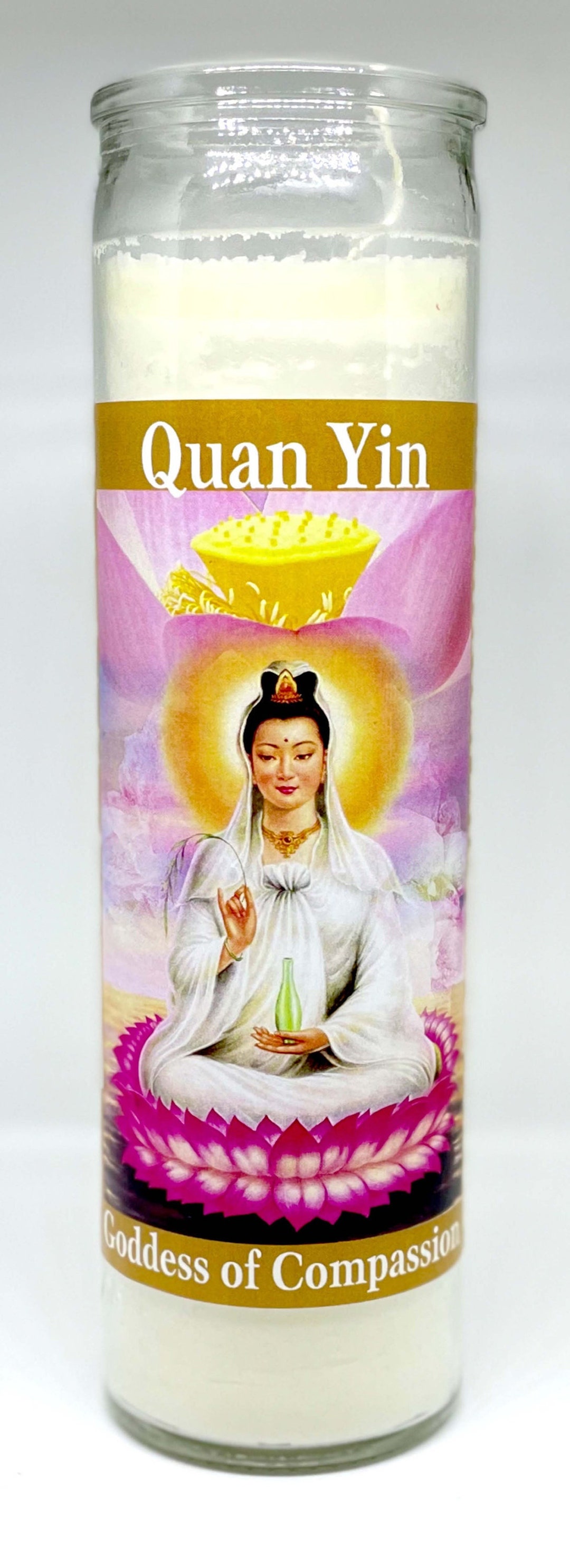 Quan Yin Candle Goddess of Compassion Mercy Item Chinese Deity Asian ...