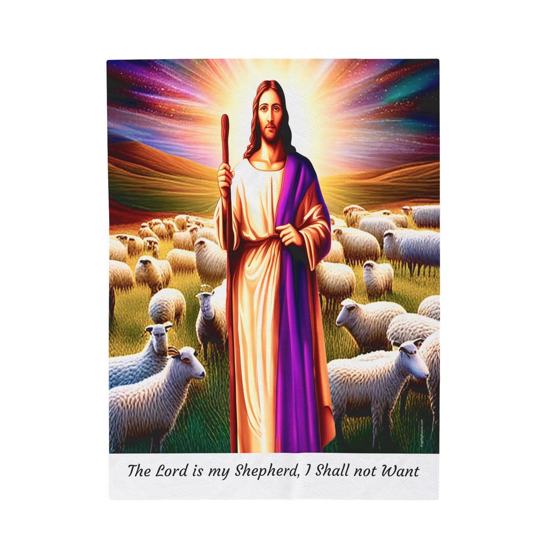 Jesus Blanket Christ Image Religious Wall Art Bedspread Bed Cover ...