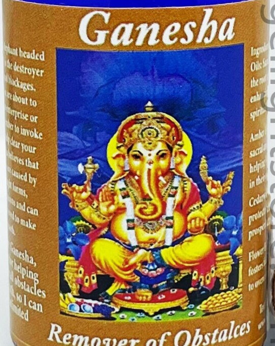 Ganesha Oil Anointing Hindu Deity Indian Religion Remover of Obstacles ...