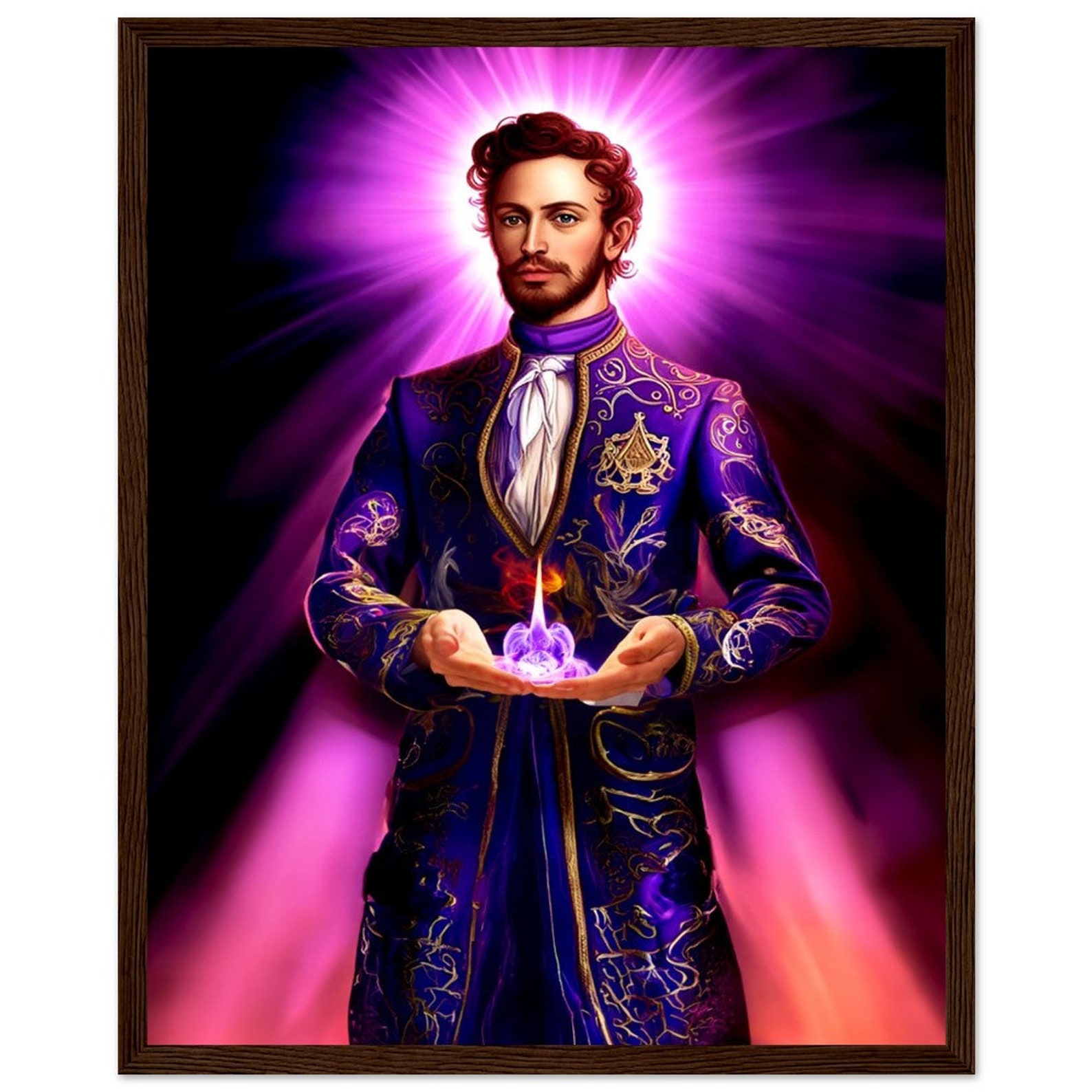Saint Germain 16x20 Spiritual Deities Ascended Masters Religious ...