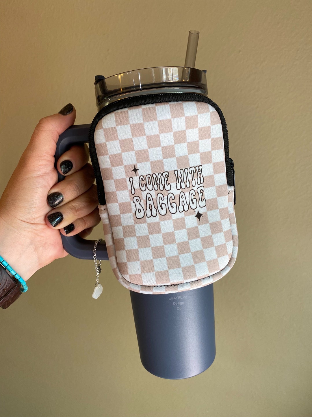 Tumbler Fanny Pack Cup Bag Tumbler Backpack Cup Zipper - Etsy