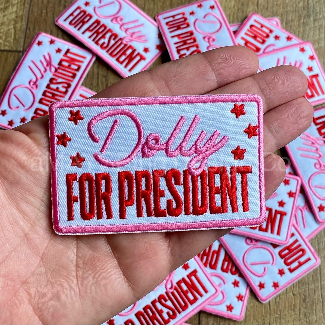 Dolly for President Iron on Patch | Western Patches | Sew on Appliqué ...