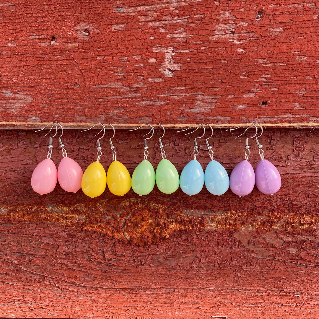 Tiny Easter Egg Earrings Easter Basket Earrings Novelty Earrings Unique Earrings Fun Earrings ...