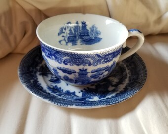 Blue Willow Tea Set - Etsy