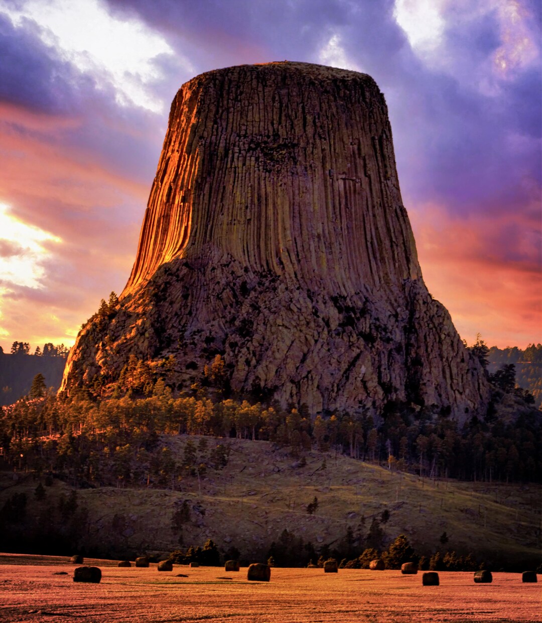 Majestic Devils Tower at Sunset - Nature Photography Print - Etsy