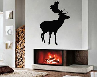 Elk Head Skull Wall Art Sticker Decal Wildlife Animal Vinyl - Etsy