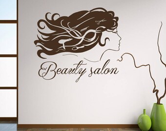 Wall Decal Beauty Salon Vinyl Decal Interior Decor Sticker | Etsy