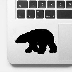 Laptop Vinyl Decal Sticker Wild Animals Nature Bear Computer Tablet ...