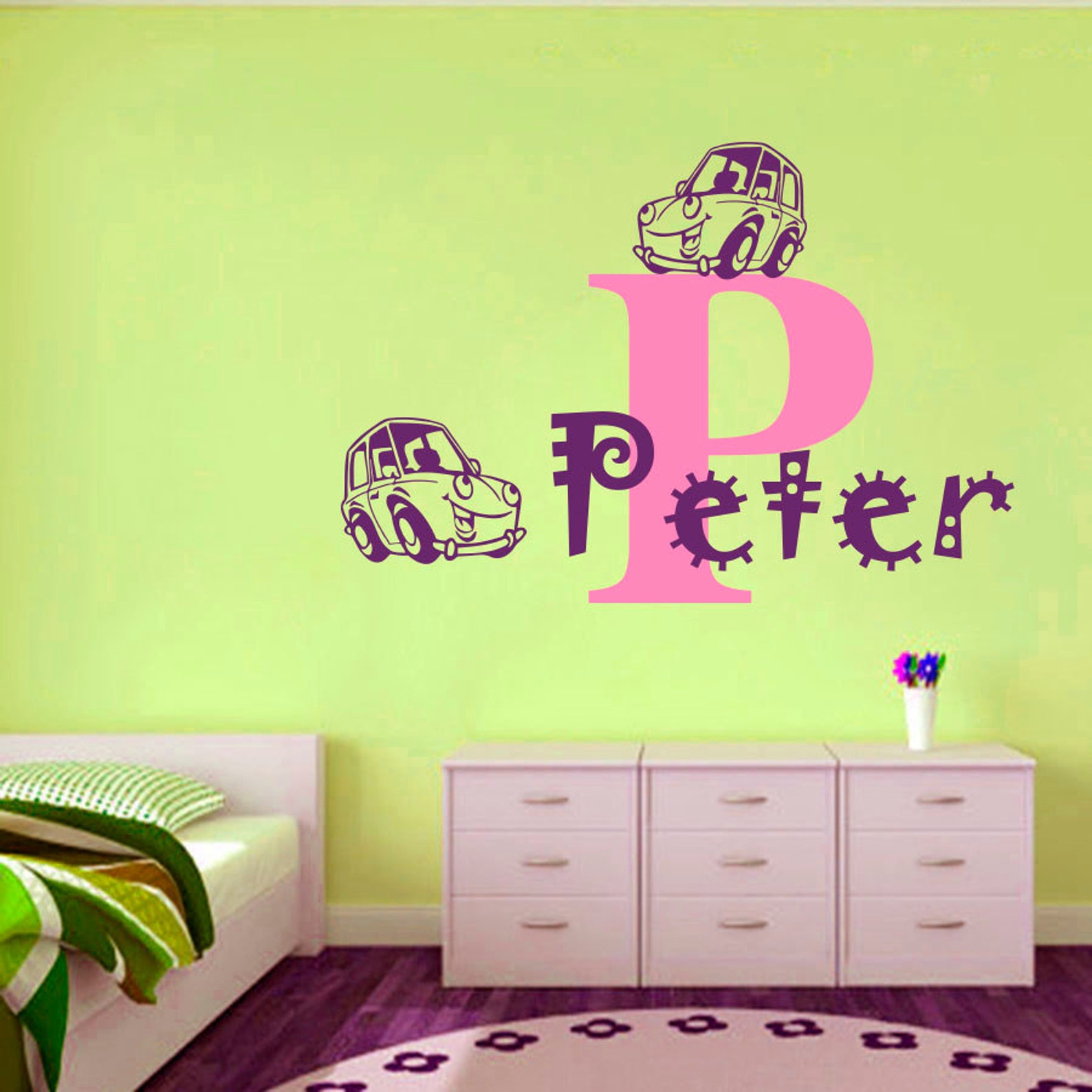 Wall Decal Vinyl Sticker Baby Car Mouth Eyes Automobile Auto | Etsy