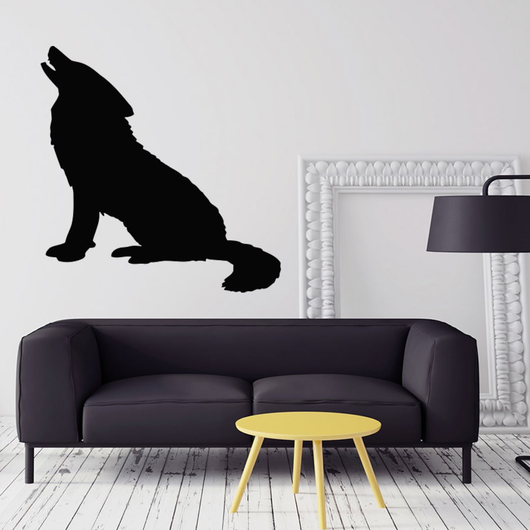 Wall Decal Wolf Dog Friend Pet Pets Animals Vinyl Sticker Home Décor ...