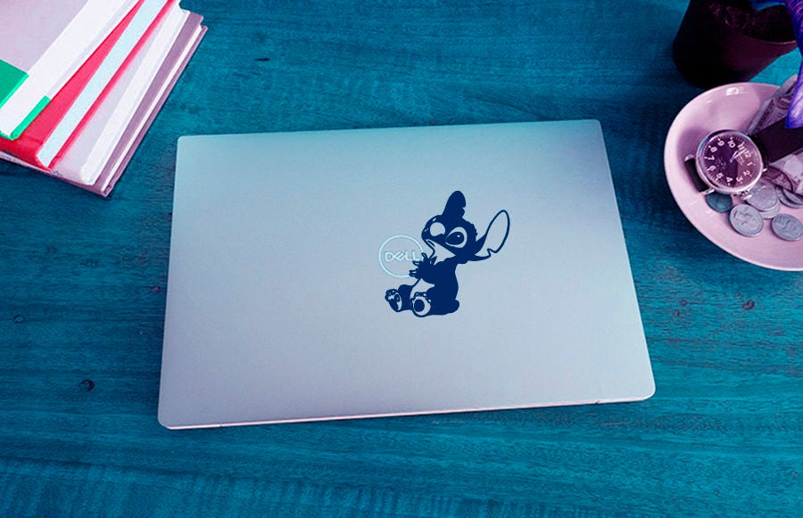 Laptop Vinyl Decal Baby Stitch Computer Decal Lilo and Stitch - Etsy