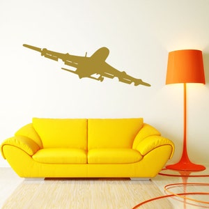 Wall Decal Vinyl Sticker Airliner Airplane Plane Air Jet Pilot Aviator ...