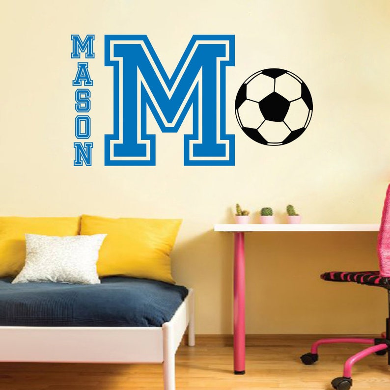 Wall Decal Vinyl Sticker Sport Football Game Team Ball | Etsy