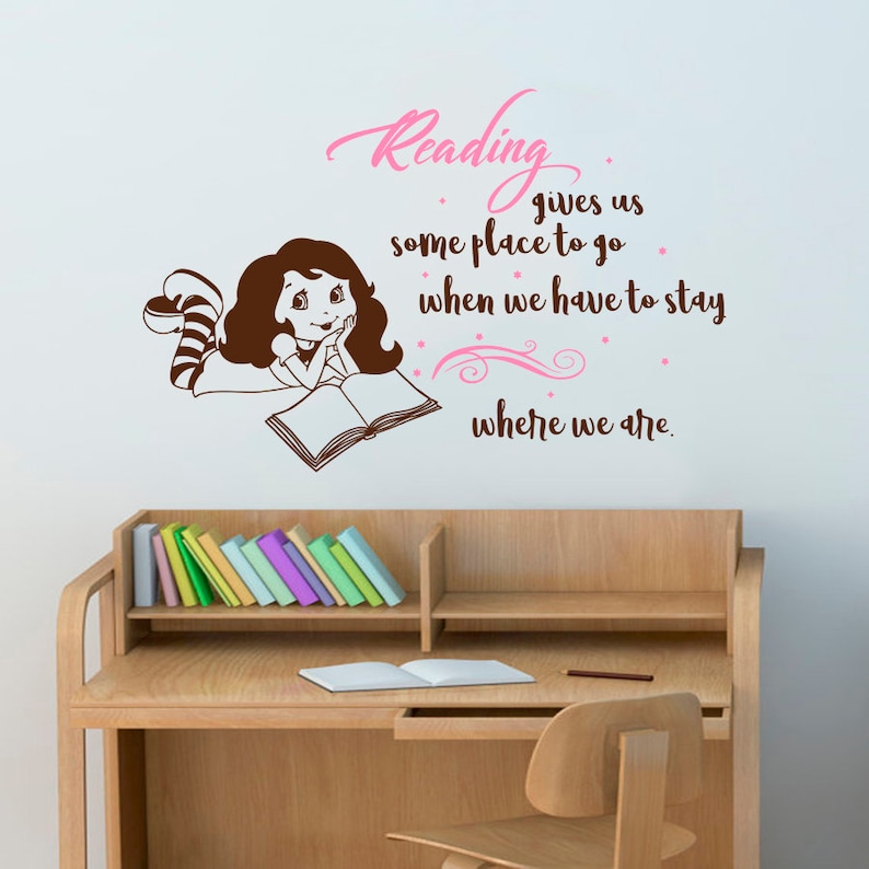 Wall Decal Vinyl Sticker Quote Reading Gives Us Some Place | Etsy