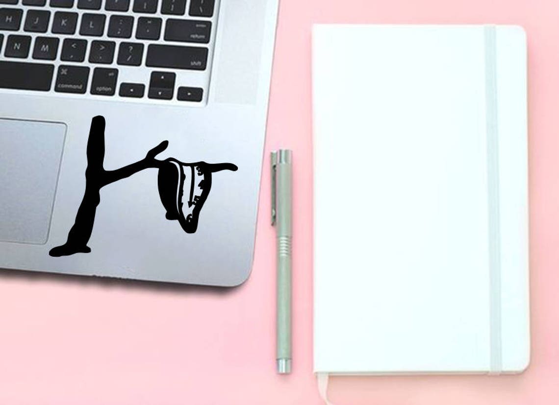 Laptop Vinyl Decal Sticker Salvador Dali Melted Clock - Etsy