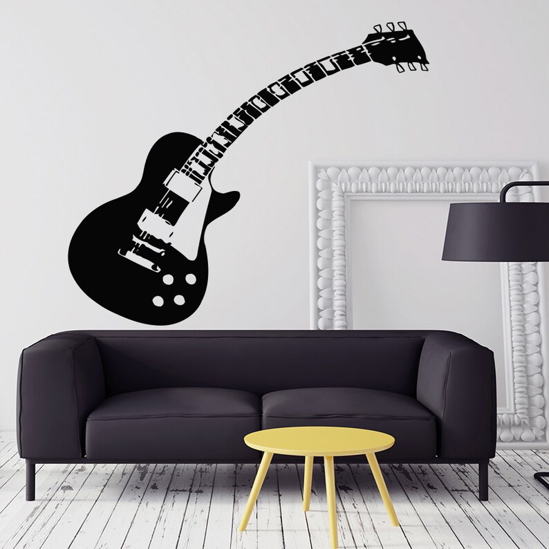 Wall Decal Stringed Musical Instruments Guitar Art Pop Music | Etsy