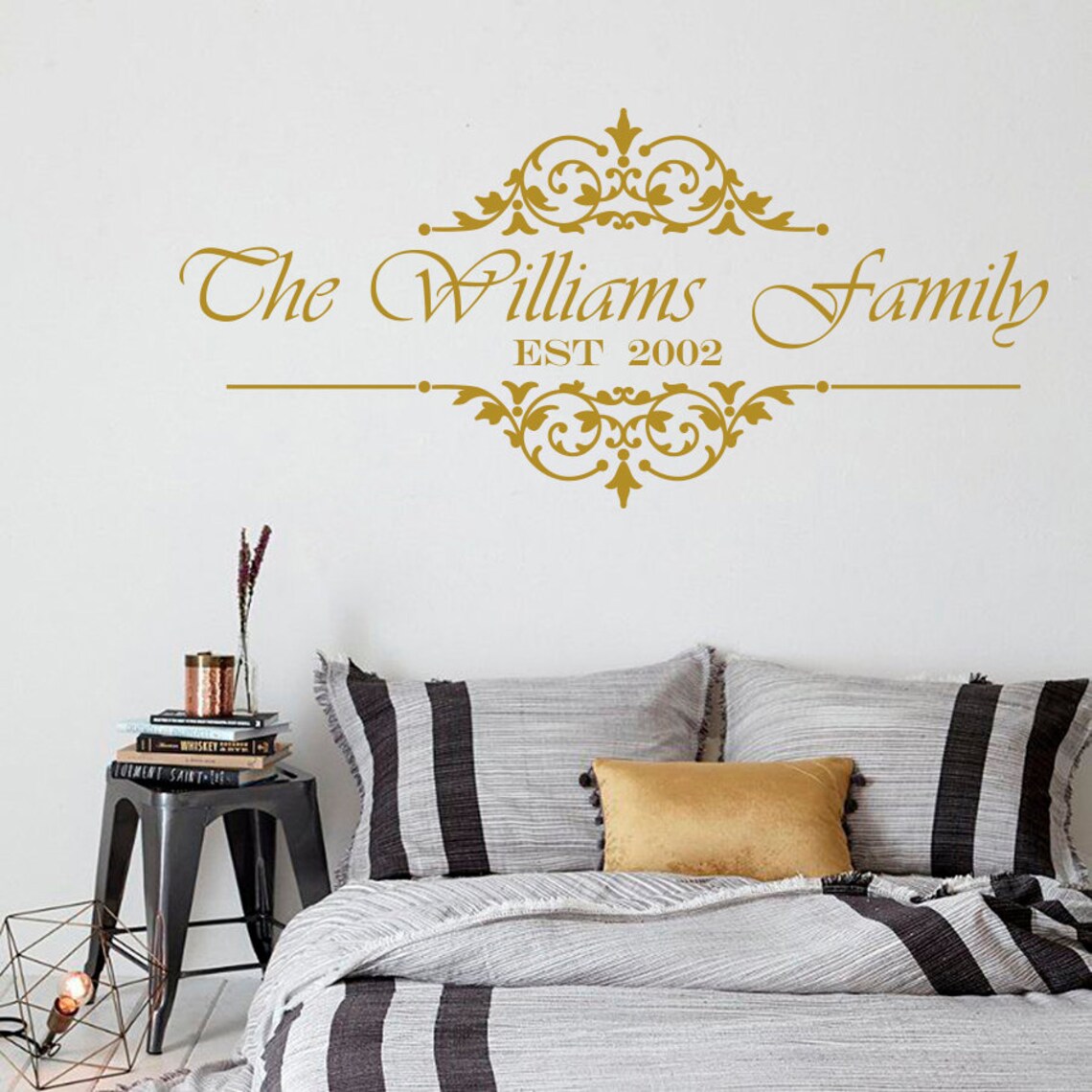 Wall Family Decal Vinyl Sticker Personalized Family Name | Etsy