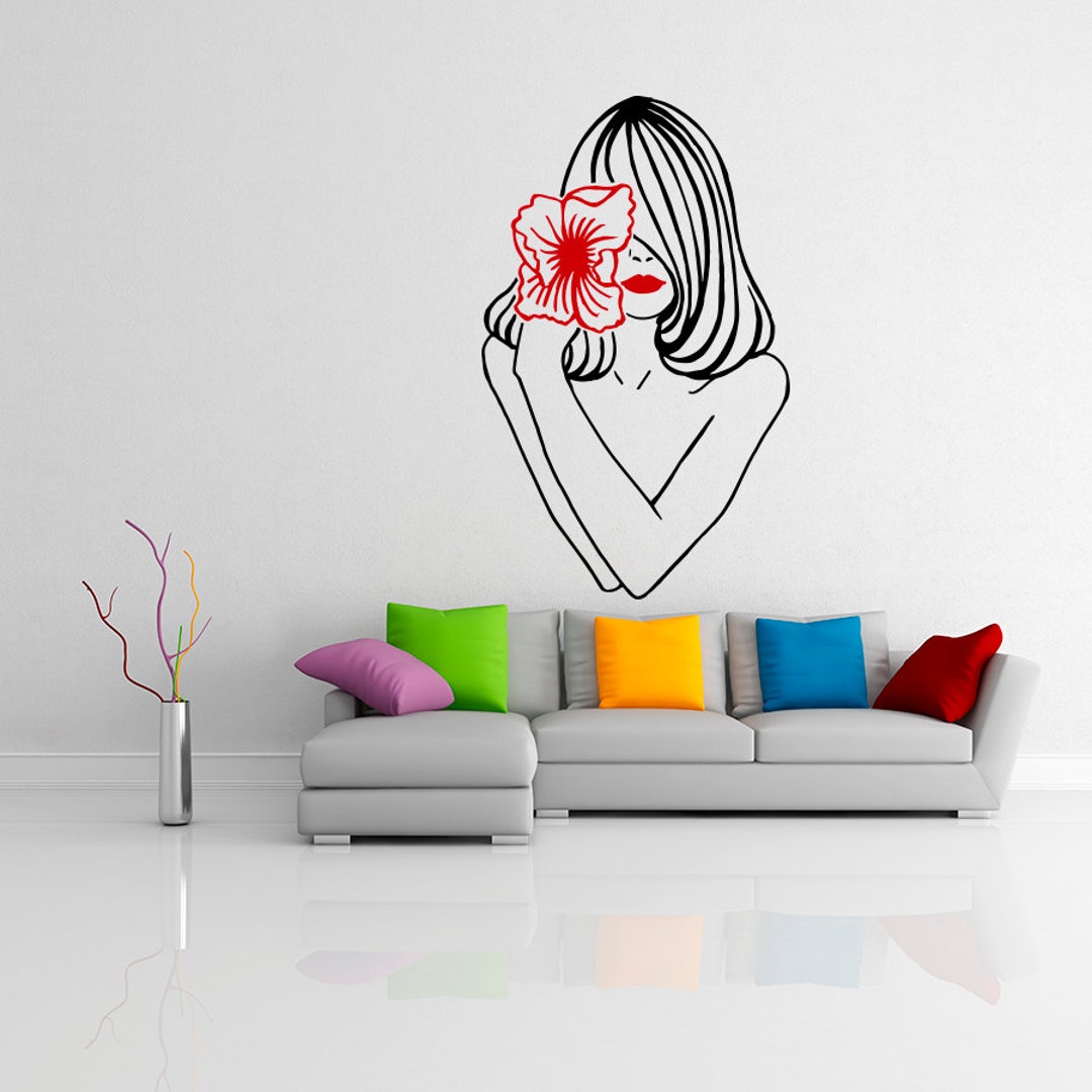 Wall Decal Beauty Salon Vinyl Decal Interior Decor Sticker Murals ...