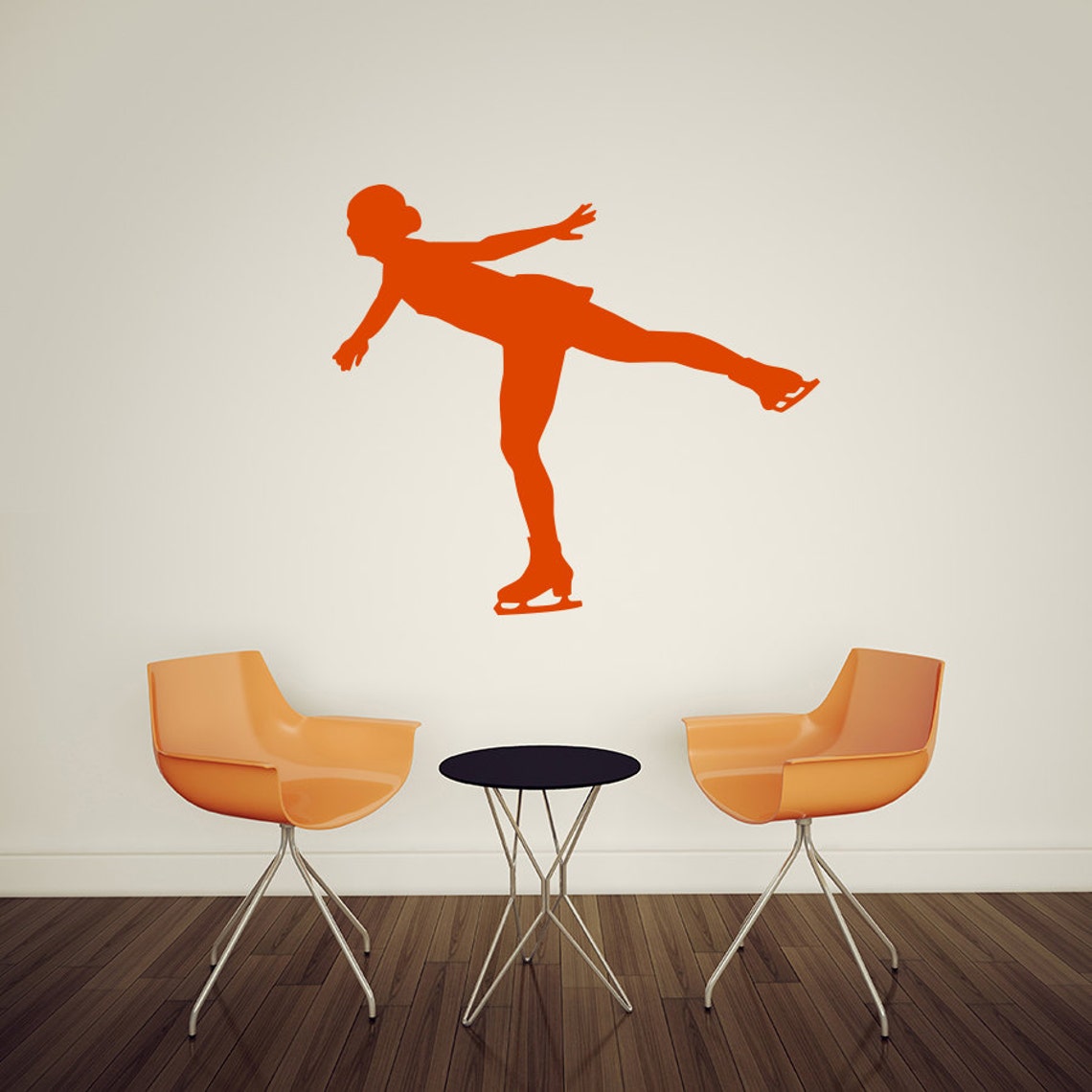 Wall Decal Vinyl Sticker Sport Figure Skating Club Sportswoman - Etsy
