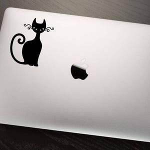Laptop Vinyl Decal Sticker Kitten Cats Pets Kitty Animals Prank Fun Joy ...