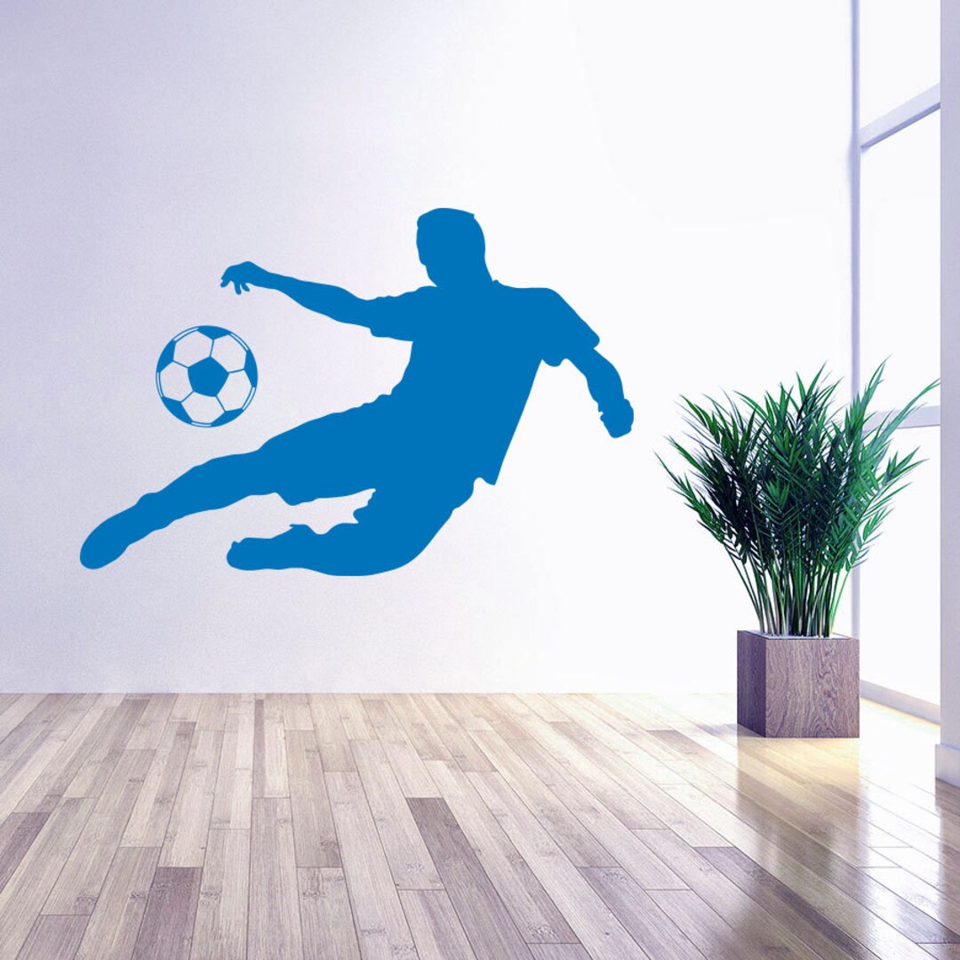 Wall Decal Vinyl Sticker Sport Game Team People Training Football ...