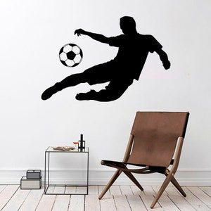 Wall Decal Vinyl Sticker Sport Game Team People Training Football ...