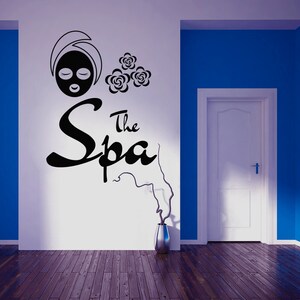 Wall Decal the Spa Sign Facials Mask Mudpack Rejuvenation Beauty Salon ...