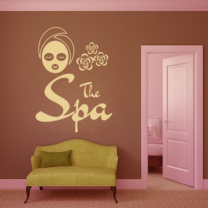 Wall Decal the Spa Sign Facials Mask Mudpack Rejuvenation Beauty Salon ...