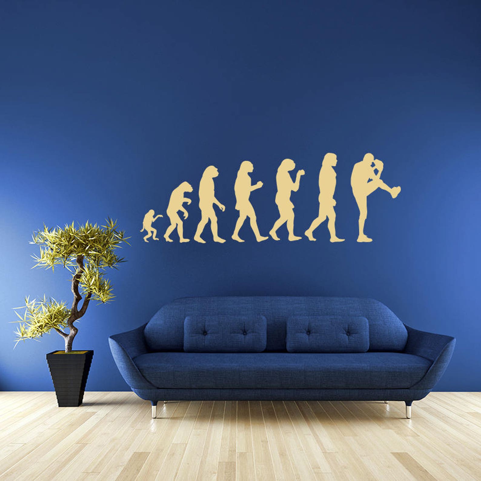 Wall Decal Human Evolution Anatomy Man Cave Evolve Exrtreme - Etsy