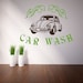 Wall Decal Vinyl Sticker Car Wash Sign Passenger Machine Retro ...