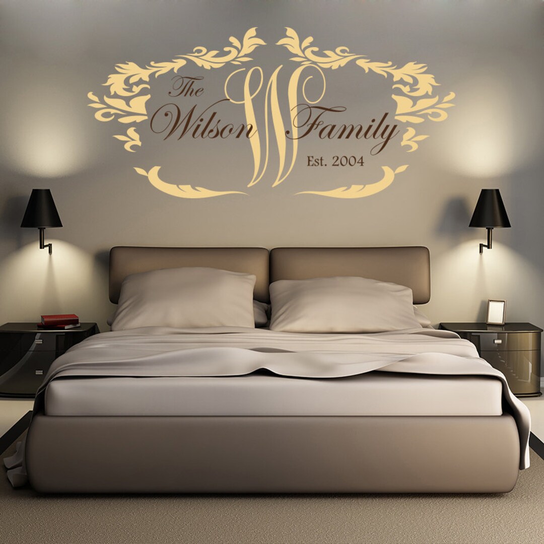 Wall Family Decal Vinyl Sticker Personalized Family Name Custom Sign ...