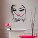 Wall Decal Make-up Artist Sign Makeup Design Beauty Salon - Etsy