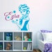 Personalized Elsa Girls Name Wall Decal the Snow Queen Frozen - Etsy