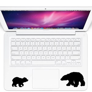 Laptop Vinyl Decal Sticker Wild Animals Nature Bears Bear Cub Computer ...
