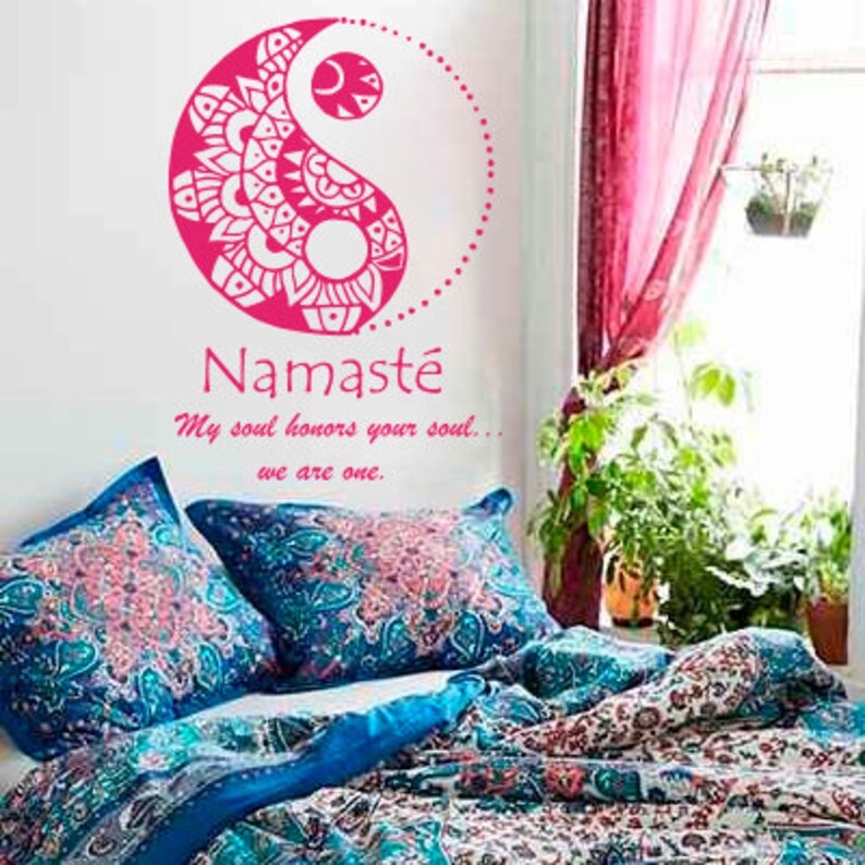 Wall Decals Yin Yang Symbol Namaste My Soul Honors Your We Are - Etsy