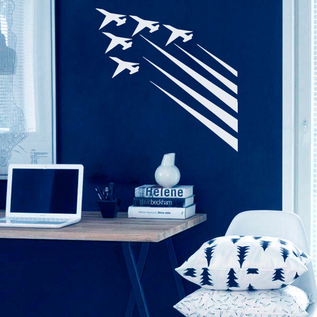 Wall Decal Vinyl Sticker Squadron Airshow Airplane Plane Air Fighter ...