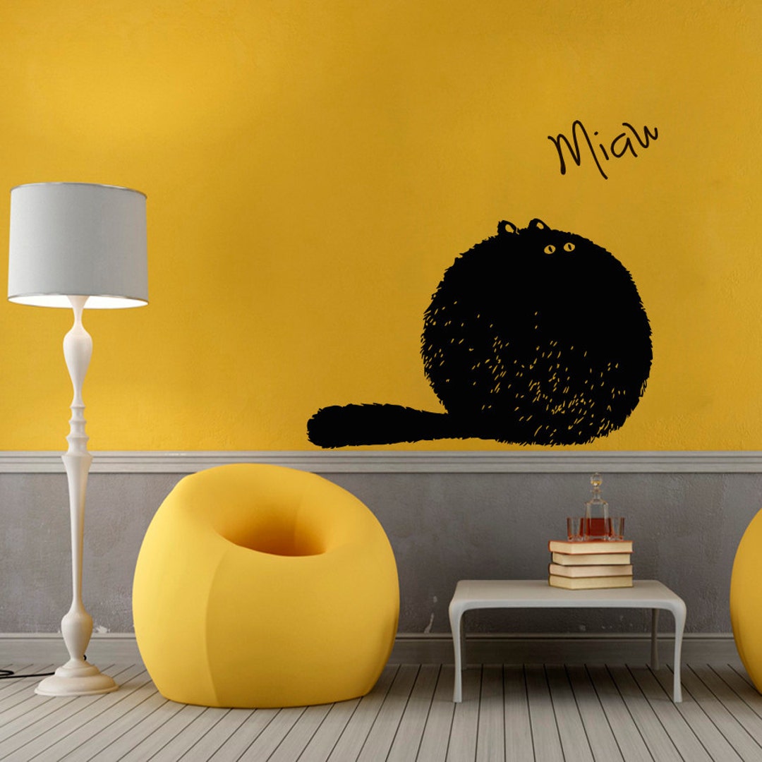 Wall Decal Animals Kitten Cats Cat Pets Kitty Pattern Mandala East Art ...