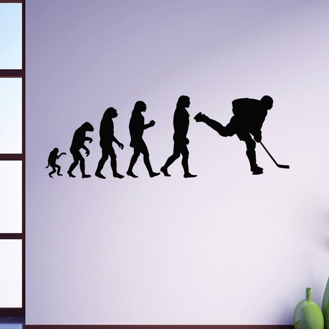 Wall Decal Human Evolution Anatomy Man Cave Evolve Exrtreme - Etsy