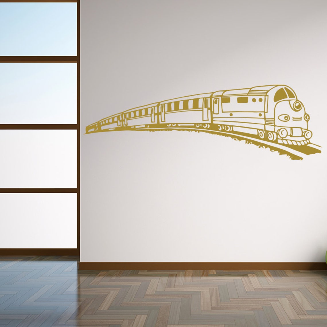 Wall Decals Vinyl Sticker Train Locomotive Baby Girl Boy | Etsy