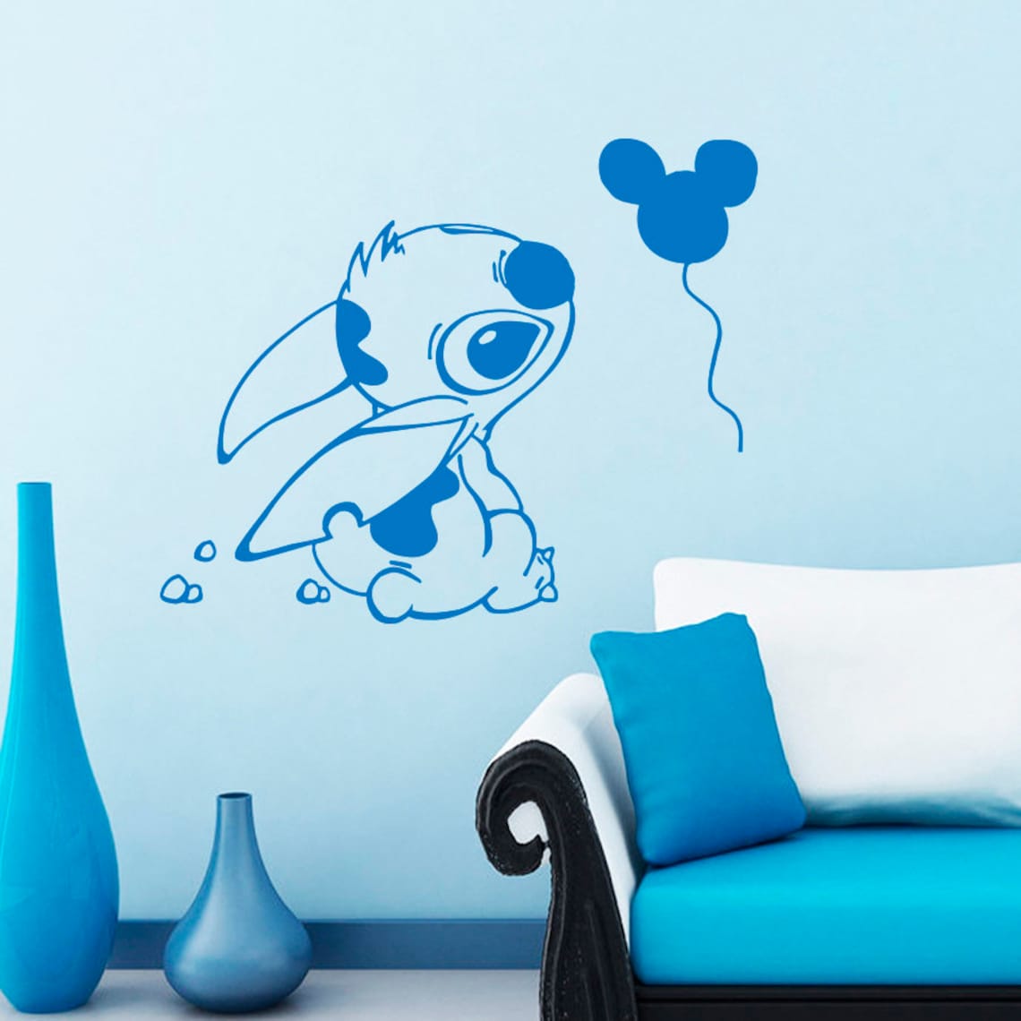 Wall Stitch Decal Baby Stitch Lilo and Stitch Ohana Baby Girl | Etsy
