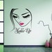 Wall Decal Make-up Artist Sign Makeup Design Beauty Salon - Etsy
