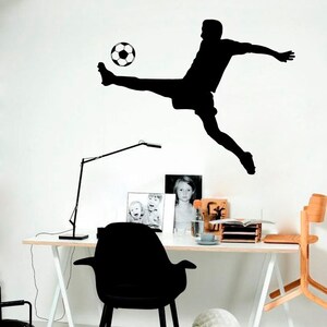 Wall Decal Vinyl Sticker Sport Game Team People Training Football ...
